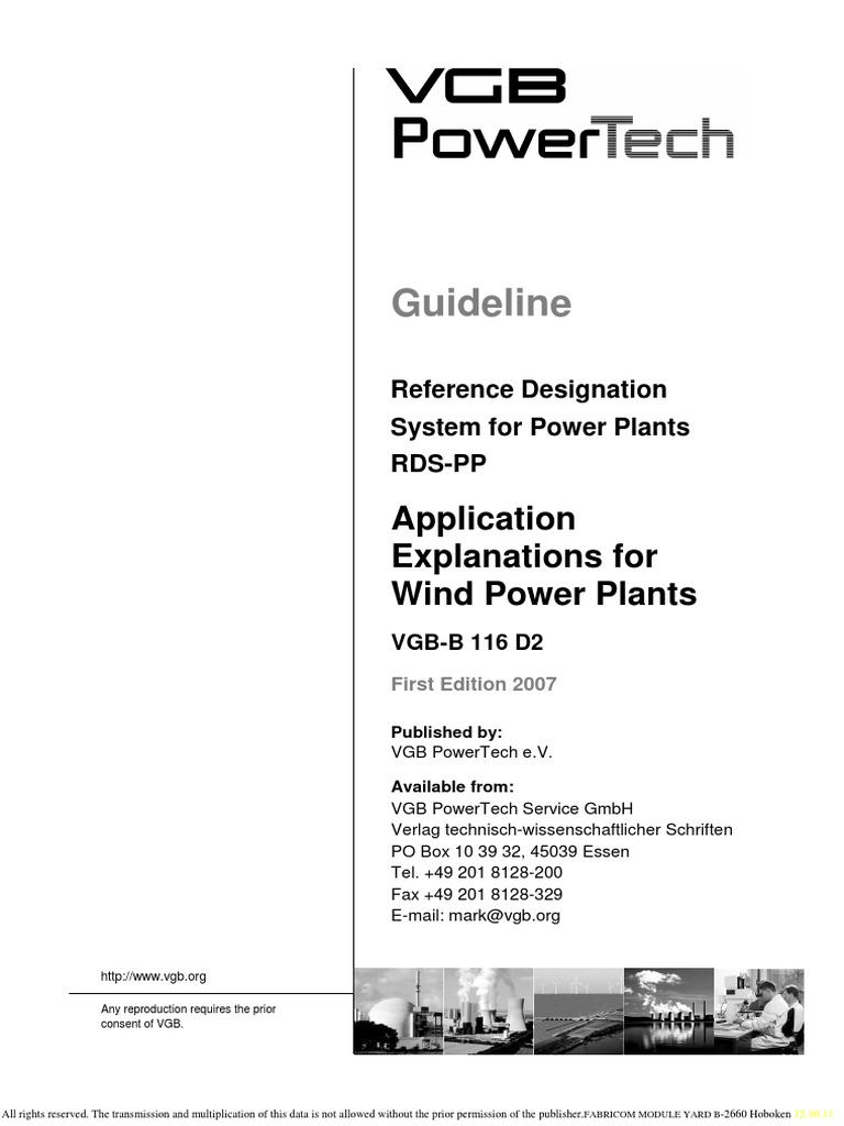 Guideline: Application Explanations For Wind Power Plants | PDF ...