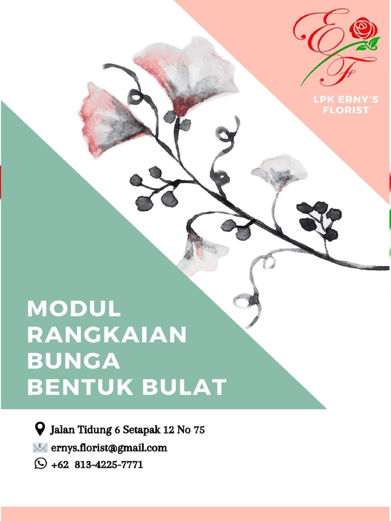 Rangkaian Bunga Pola Dasar Bentuk Bulat | PDF