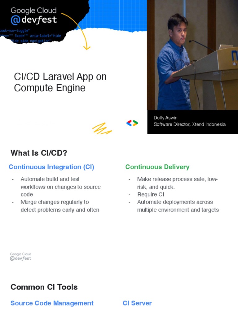 GDG Fest Medan 2022 - CI/CD Laravel App On Compute Engine | PDF | Computers | Technology ...