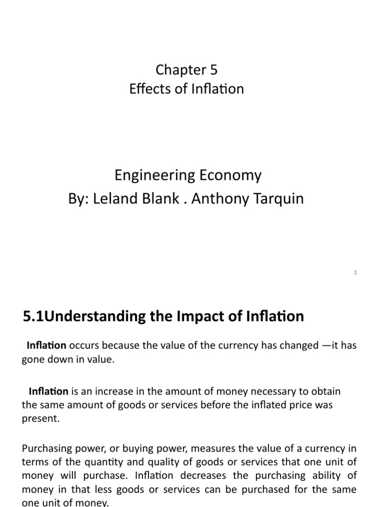 Chapter 5 - Effects of Inflation | PDF | Inflation | Interest