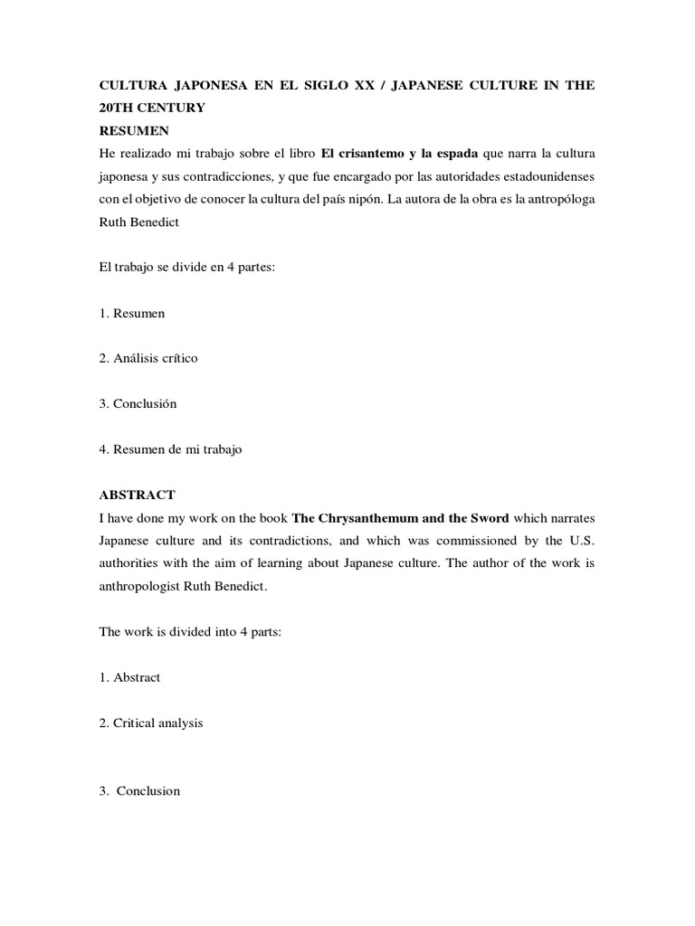 Cultura Japonesa en El Siglo XX | PDF | Japón