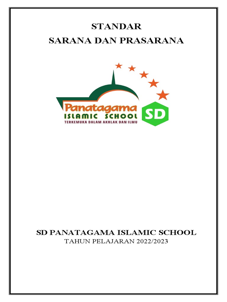 Cover Standar Sarpras | PDF