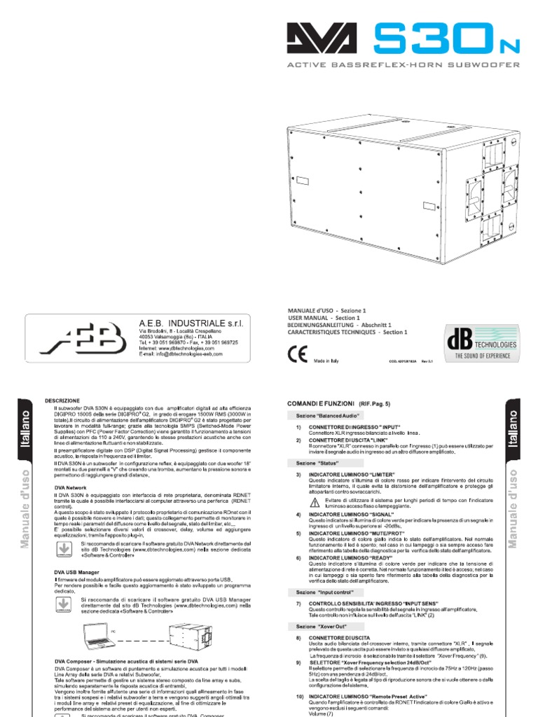 DVA S30N Manual Rev5 - 1 | PDF