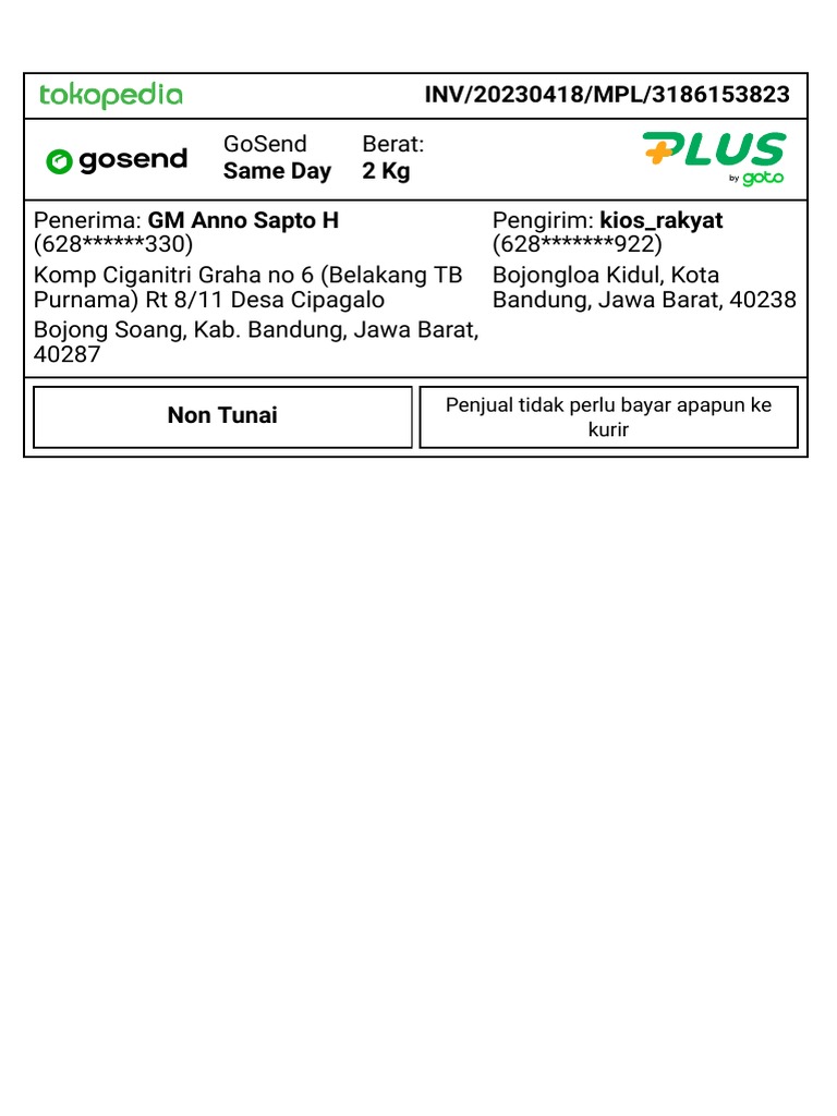 GM Anno Sapto Tokped | PDF