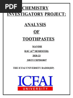 Analysis of Toothpaste - Chemistry Investigatory Project - Class 12 ...