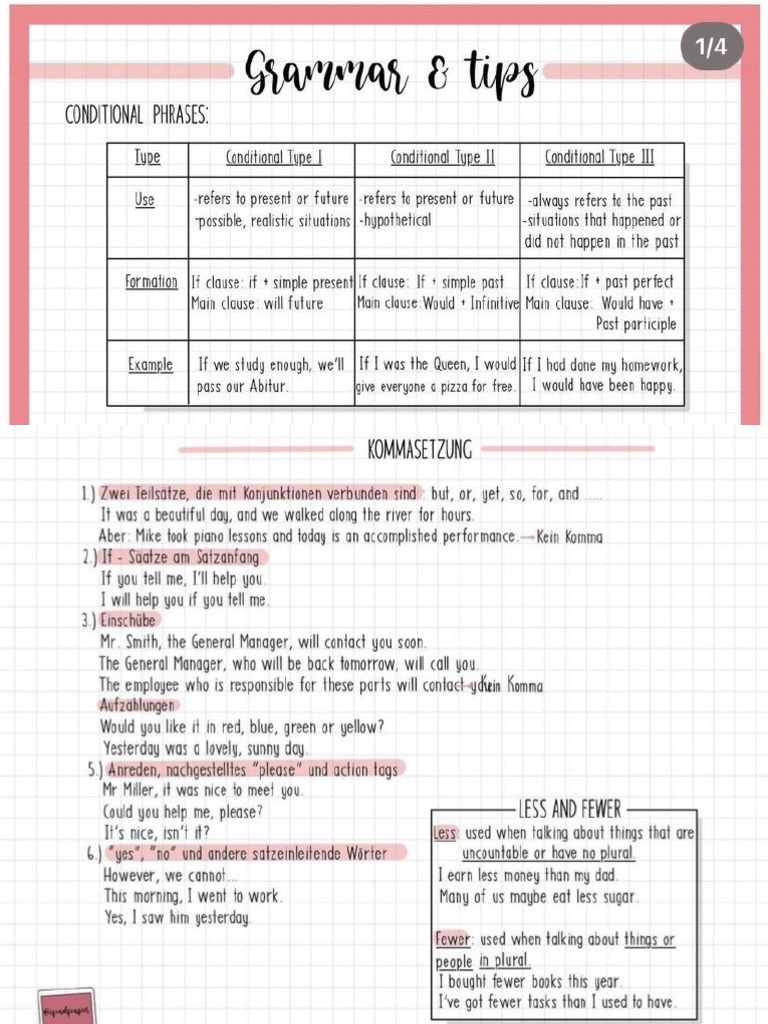 Englisch Grammatik | PDF