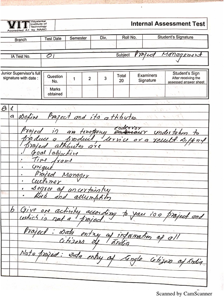 Project Management Notes | PDF