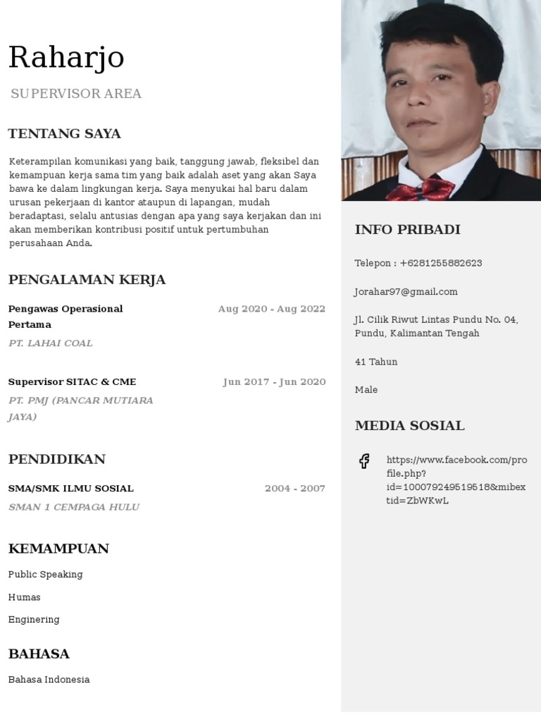 Cv. Raharjo | PDF