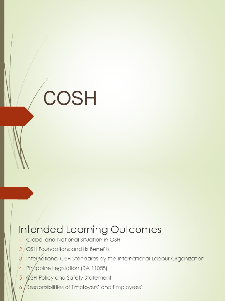 Benefits of Occupational Safety Management | PDF | Occupational Safety ...