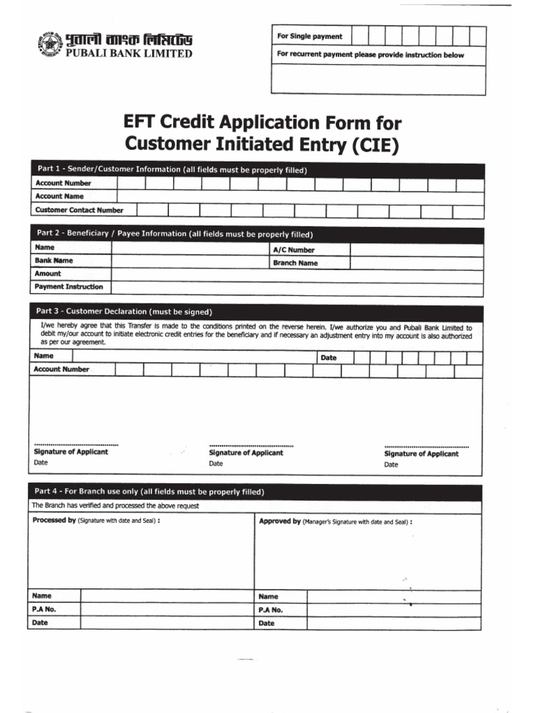 Beftn Debit Authorization Form | PDF