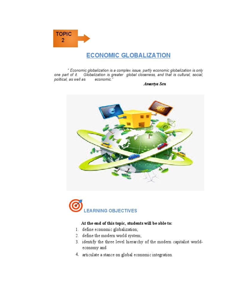 Understanding Economic Globalization | PDF | World Systems Theory ...
