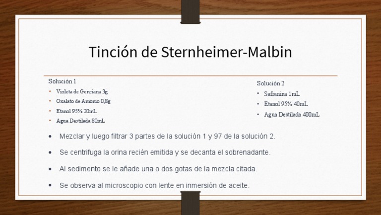 Tinción de Sternheimer-Malbin | PDF