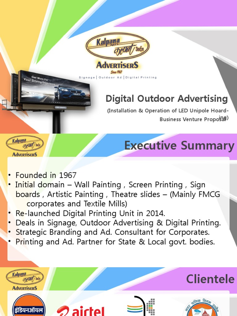 Venture Proposal-2 | PDF | Billboard | Business