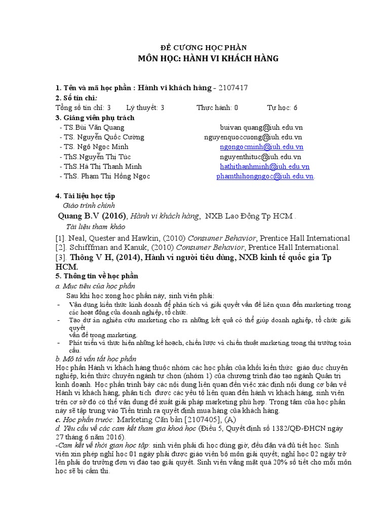 Đề cương HVKH - marketing new 12.2022 | PDF