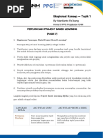 Sintaks pembelajaran Project Based Learning | PDF