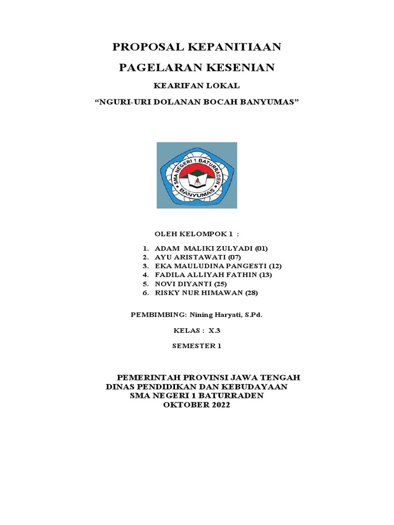 Proposal P5 SMABARA KEL.1 KLS X-3 | PDF