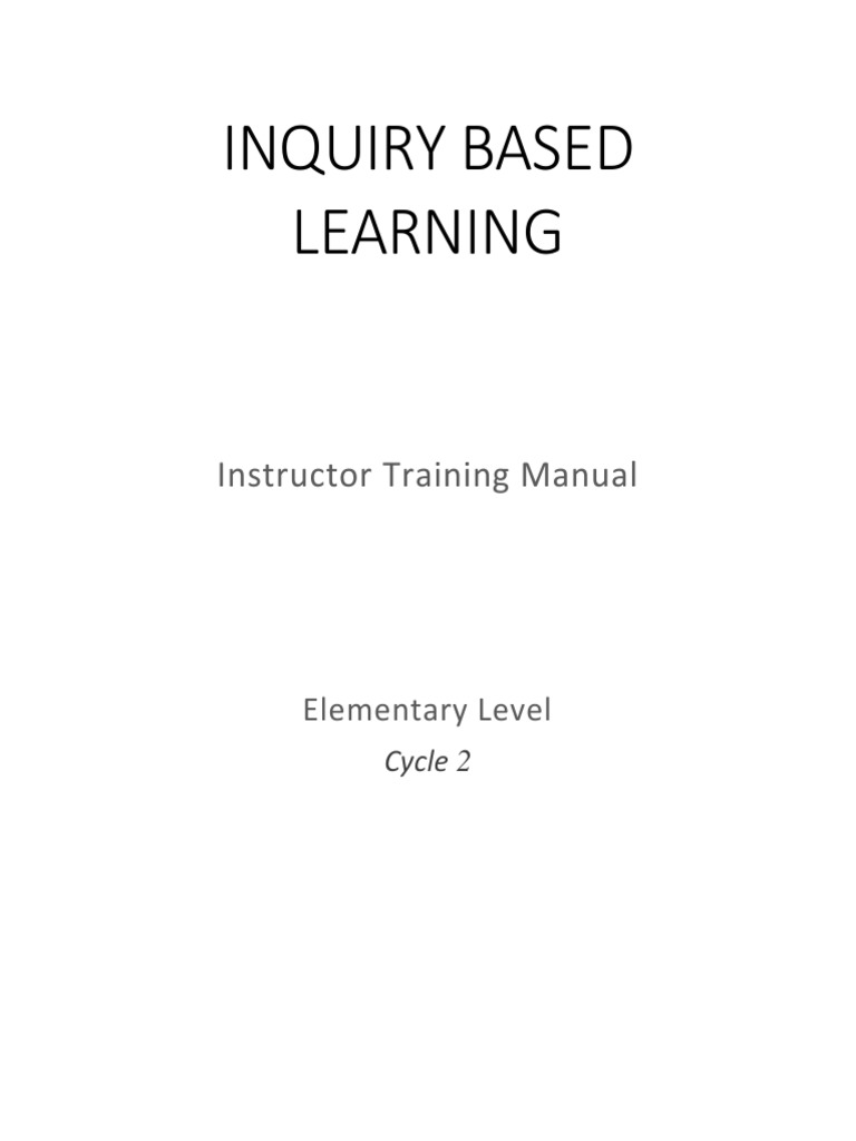 Inquiry Based Learning Ilt 4 | PDF | Inquiry Based Learning | Learning