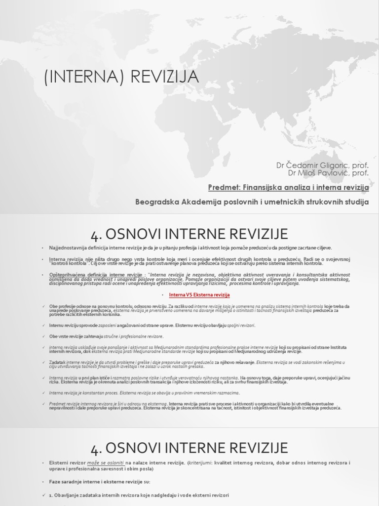 Interna Revizija PDF | PDF
