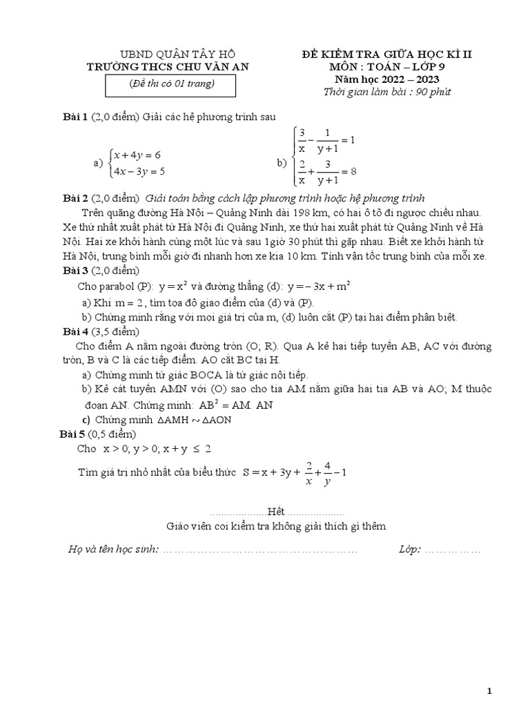 de-giua-hoc-ki-2-toan-9-nam-2022-2023-truong-thcs-chu-van-an-ha-noi | PDF