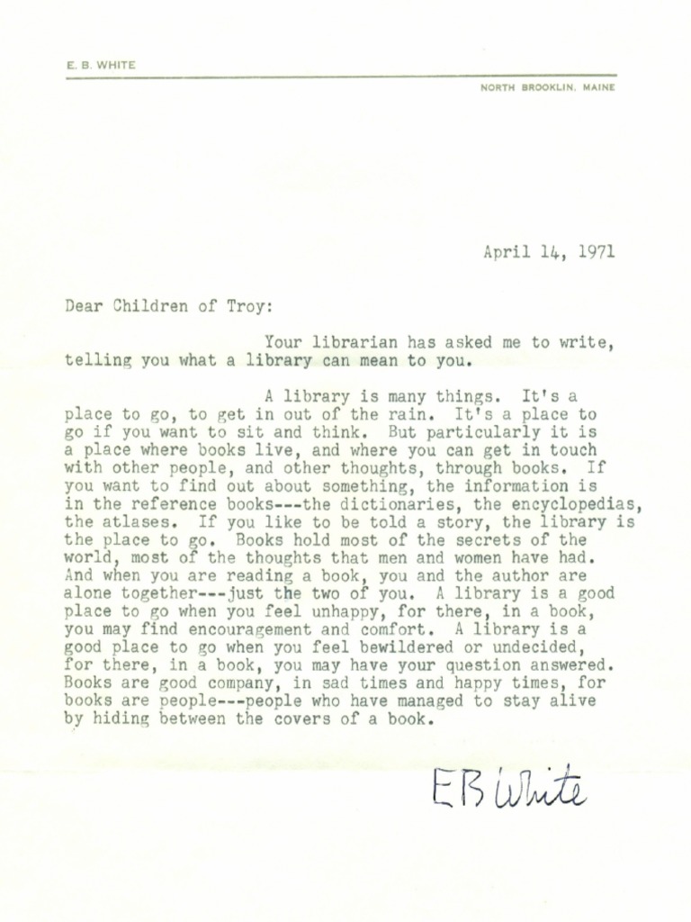 EB White-Letter | PDF