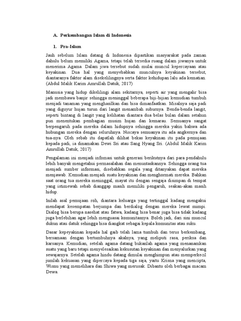 Sejarah Masuknya Islam di Indonesia | PDF | Filsafat | Agama ...