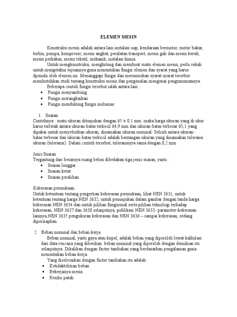 Elemen Mesin | PDF
