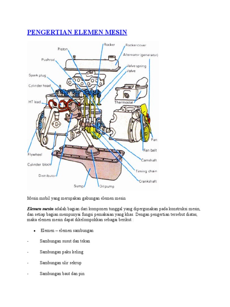 Pngertian Elemen Mesin | PDF