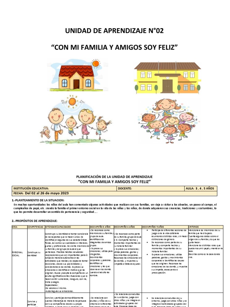 Actividades sobre la familia para niños | PDF | Las emociones | Amor