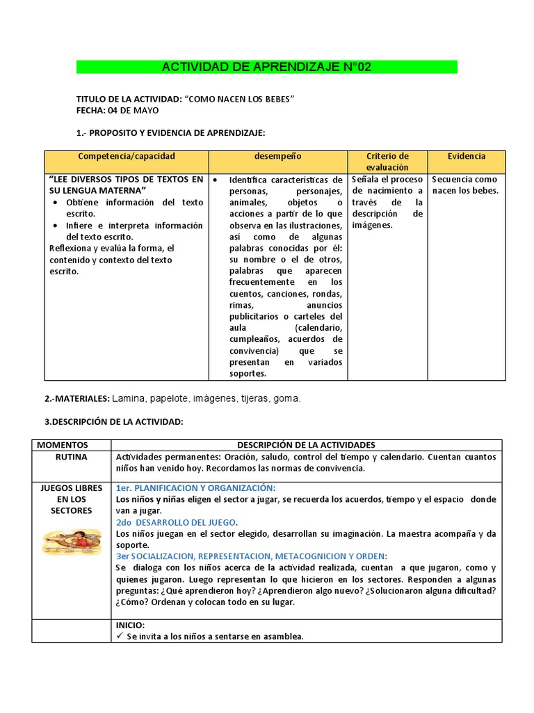 Sesion-Como Nacen Los Bebes | PDF | Aprendizaje | Cognición