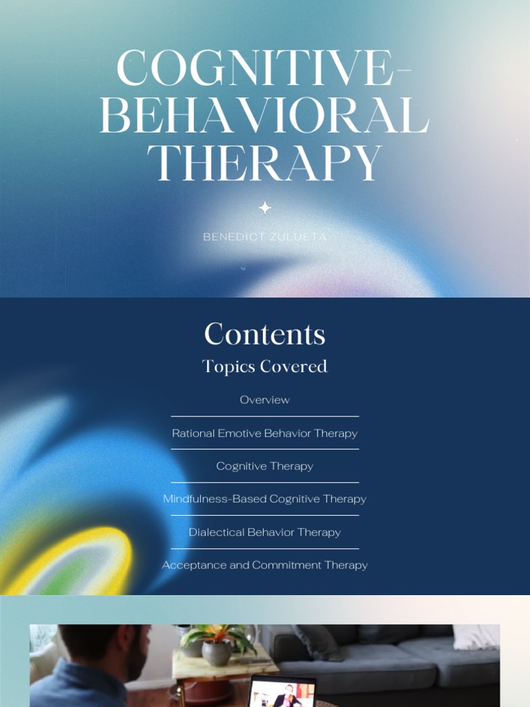 Cognitive-Behavioral Therapy: Benedict Zulueta | PDF | Cognitive Behavioral Therapy | Psychotherapy