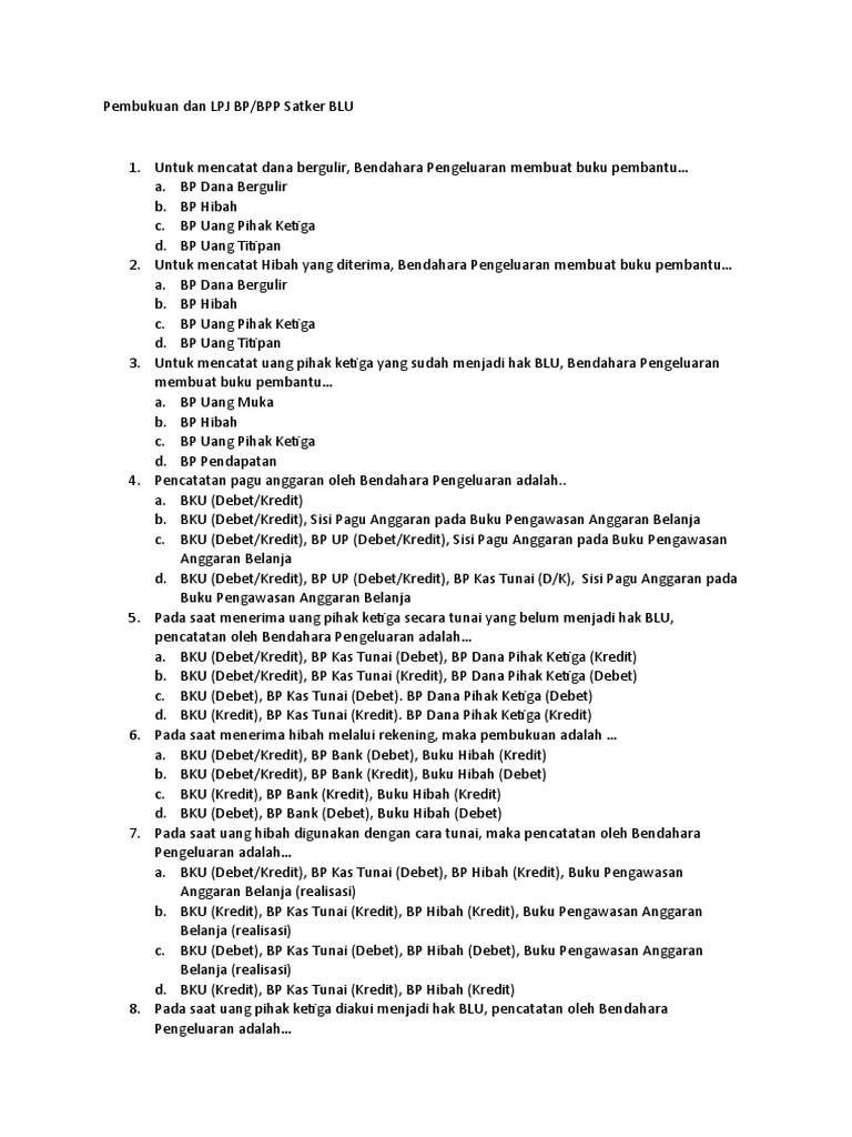 Pembukuan Dan LPJ BP | PDF