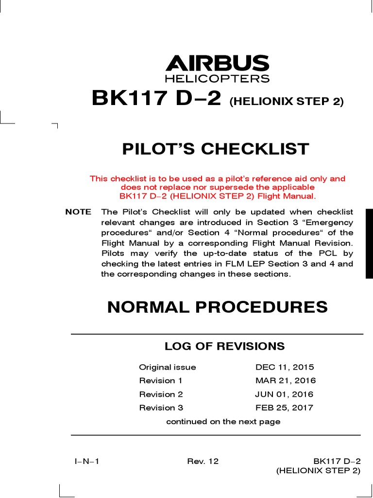 BK117 D2 - Helionix Step 2 - PCL-ECL Rev.15 PDF | PDF