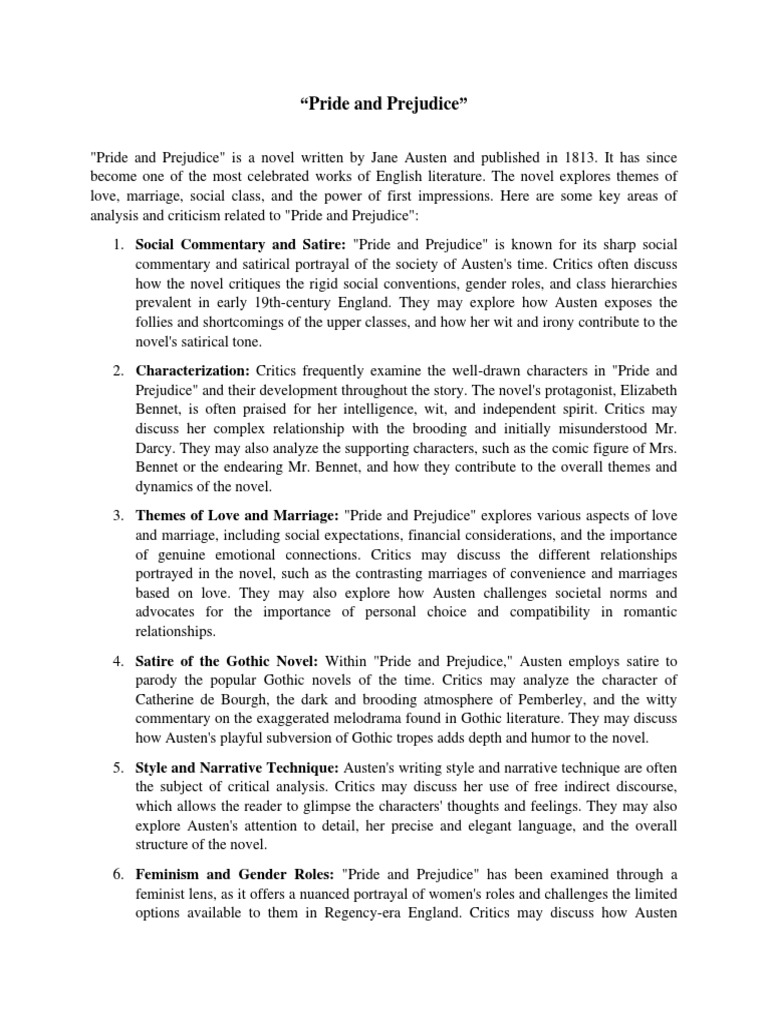 Pride and Prejudice | PDF