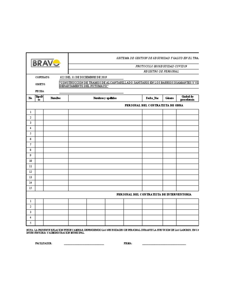 Copia de FORMATO F-SST-PB-007 REGISTRO PERSONAL | PDF Copia de FORMATO F-SST-PB-007 REGISTRO PERSONAL | PDF