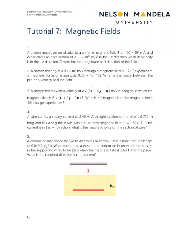 Magnetic Fields and Forces on Charged Particles: Calculating Unknown Field Strengths, Particle ...