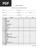 Exhaust Fan Monthly Inspection Checklist | PDF