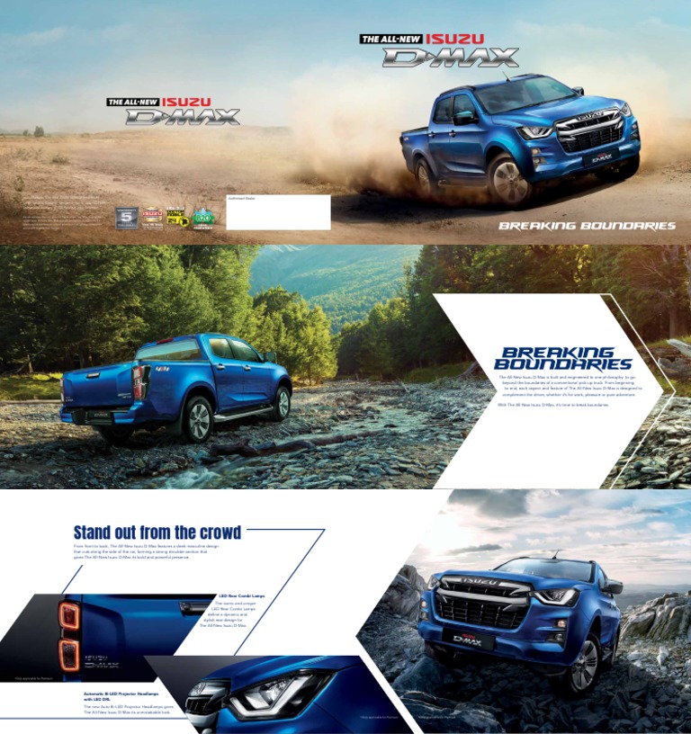 Isuzu D-Max Brochure Overview | PDF | Manual Transmission | Anti Lock ...