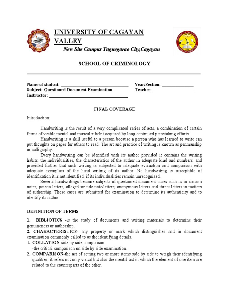 FINAL-COVERAGE.-QDE 2.docx | PDF