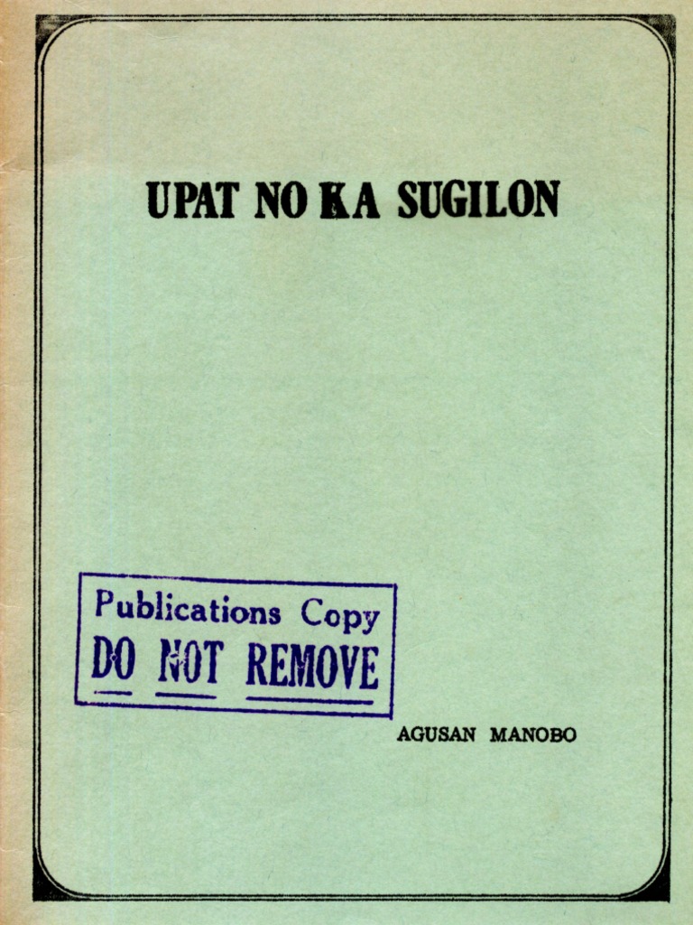 MSM - Upat No Ka Sugilon, 1979 | PDF | Human Communication | Linguistics