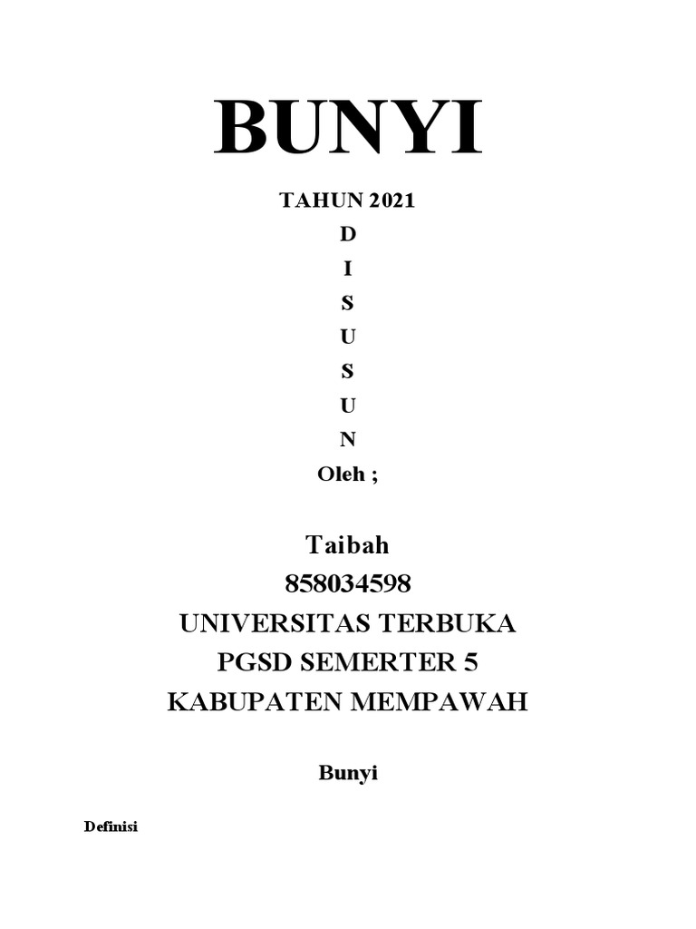 BUNYI | PDF