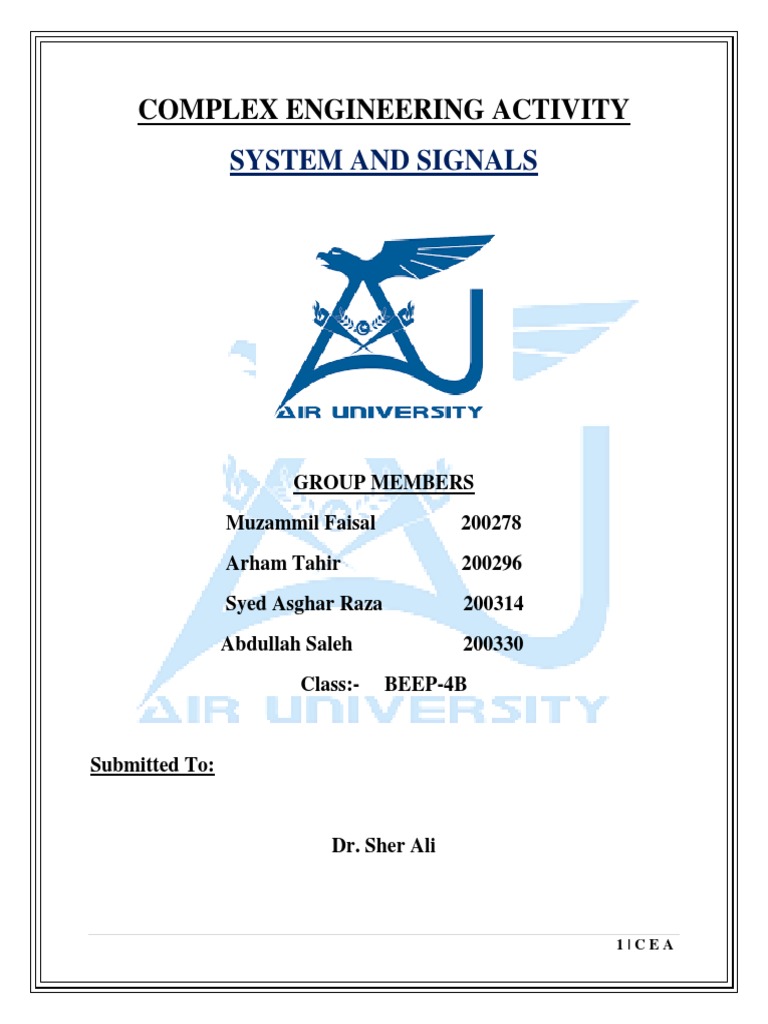 Project Report PDF | PDF | Discrete Time And Continuous Time | Convolution