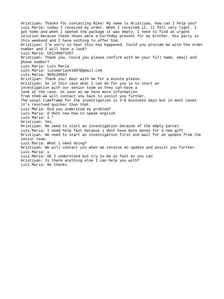 live-chat-history | PDF