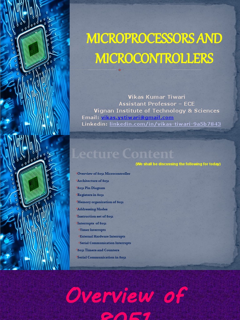 MPMC - UNIT - 2 - All Slides | PDF | Microcontroller | Microprocessor