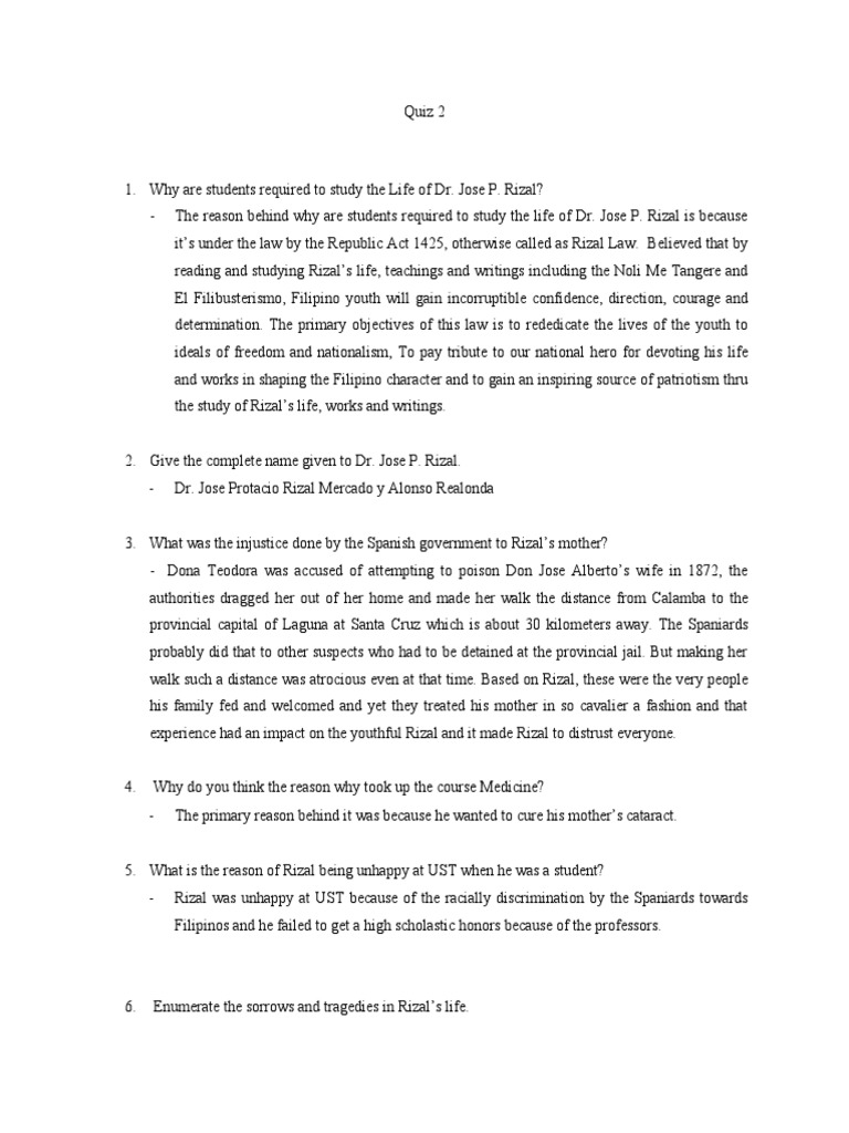 Quiz 2 LWR | PDF