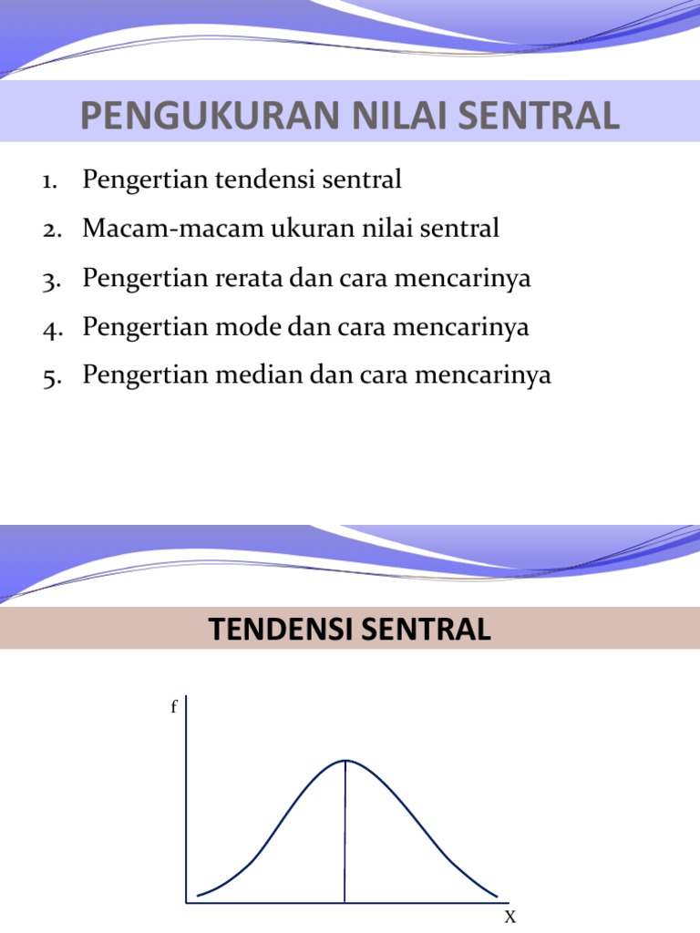 Slide-5 Statistika (Pengukuran tendensi Sentral).pdf | PDF