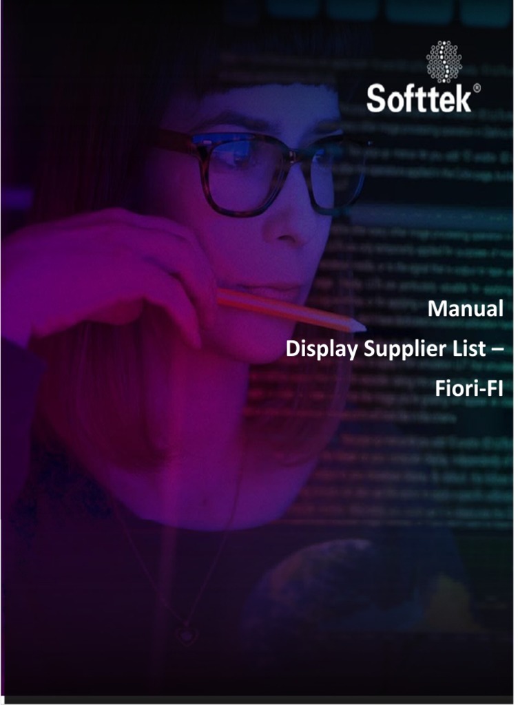 FI-BP - F1861-Display Supplier List | PDF | Software de la aplicacion ...