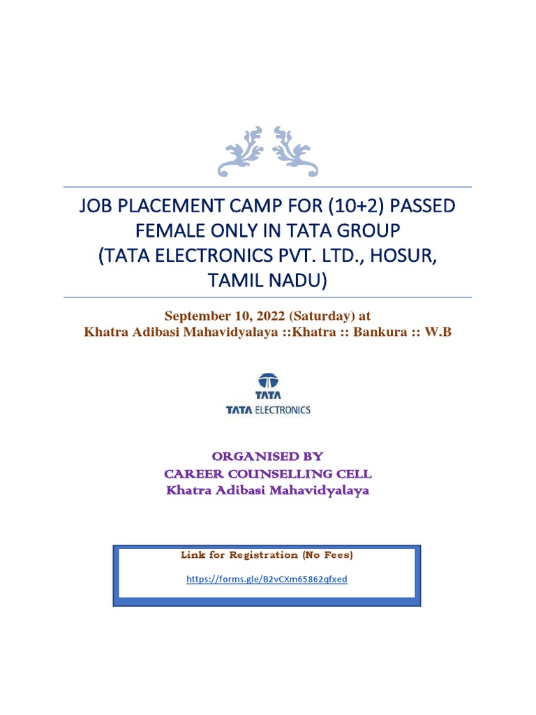 Booklet From TATA Group | PDF | Employment | Salary