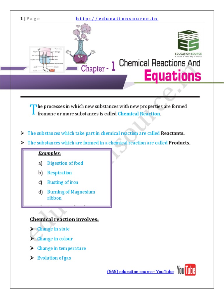CLASS 10th NOTES SCIENCE CHAPTER 1 1 | PDF