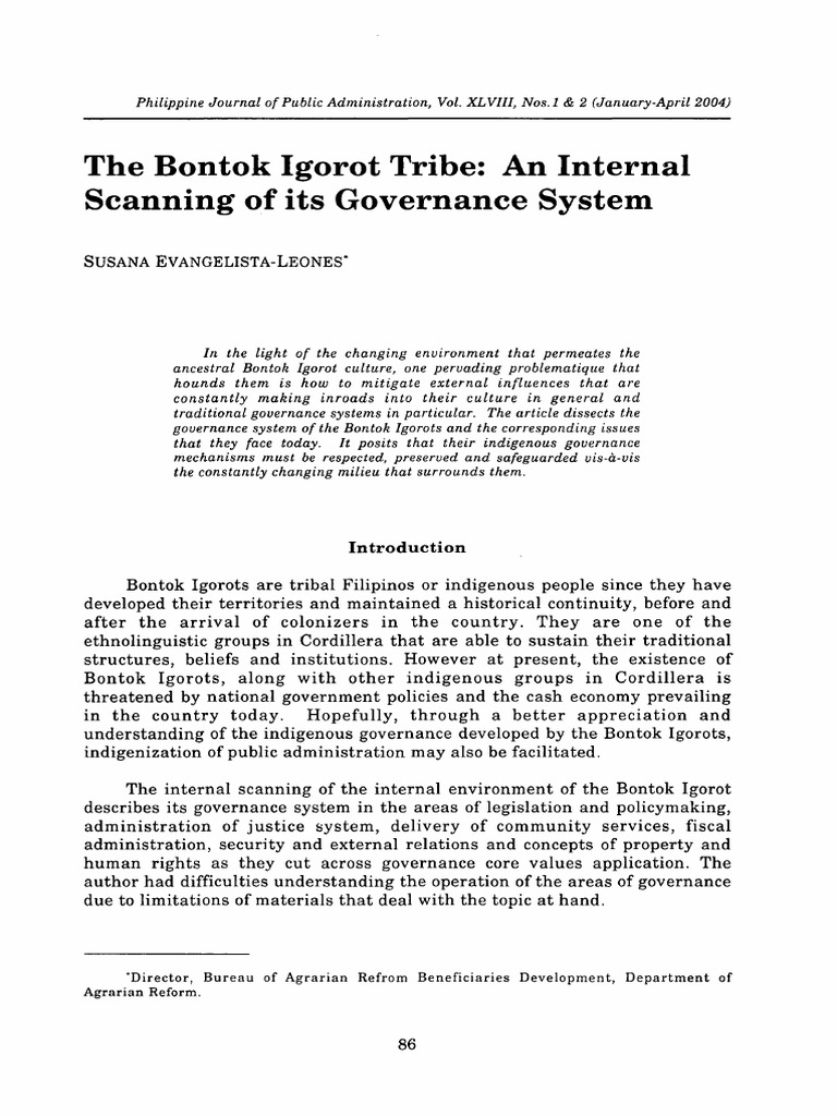 07 - The Bontok Igorot Tribe PDF | PDF