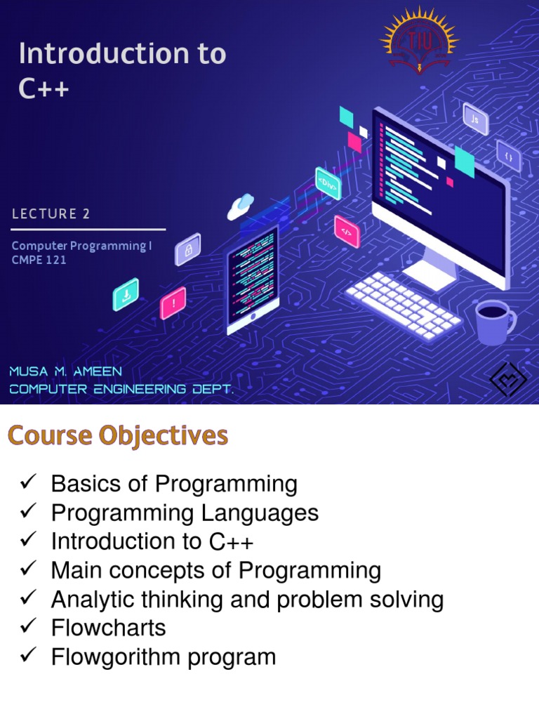 Programming1 Lecture 2 Pdf Programming Computer Program